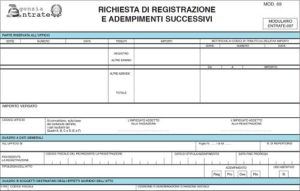 Modelli 69 da compilare per l'Agenzia delle Entrate - Codice Azienda